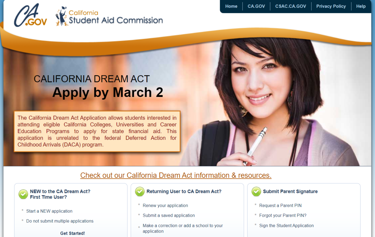 Financial Aid & CA DREAM Act2 | Grads to Be